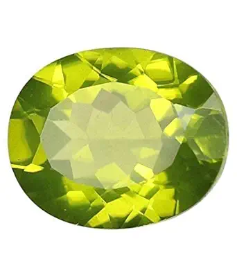 KINSHU GEMS Natural 2.25 Ratti 1.10 Carat Peridot Stone Original Certified Green Astrology Rashi ...