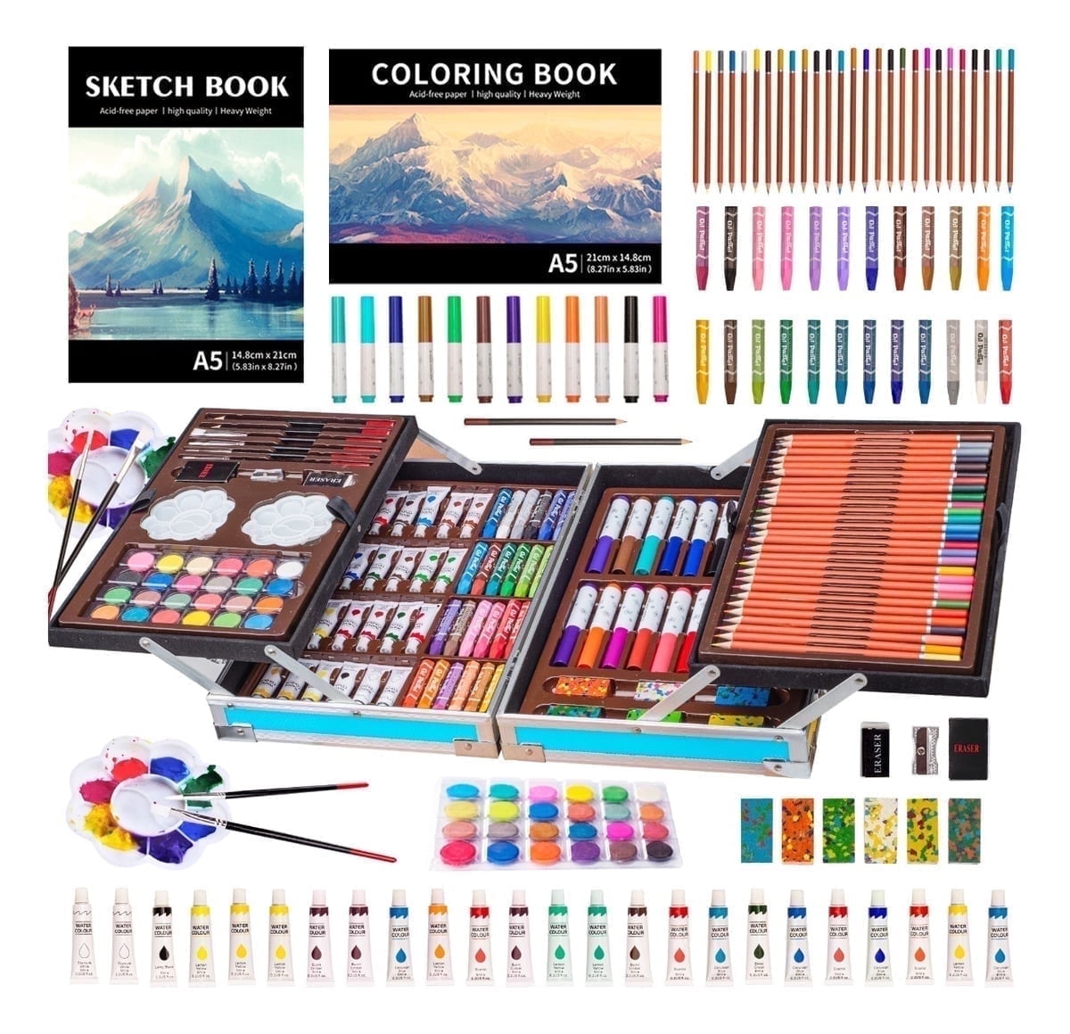 KINSPORY Art Set for Kids Teens Adults 139 Pack Deluxe Drawing Coloring ...