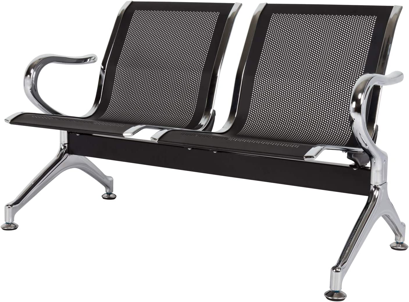 KINTNESS 2 Seat Reception Chair Benches Office Chair Guest Heavy Duty ...