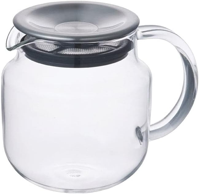 KINTO 8687 One-Touch Teapot, 24.0 fl oz (620 ml), Stainless Steel ...