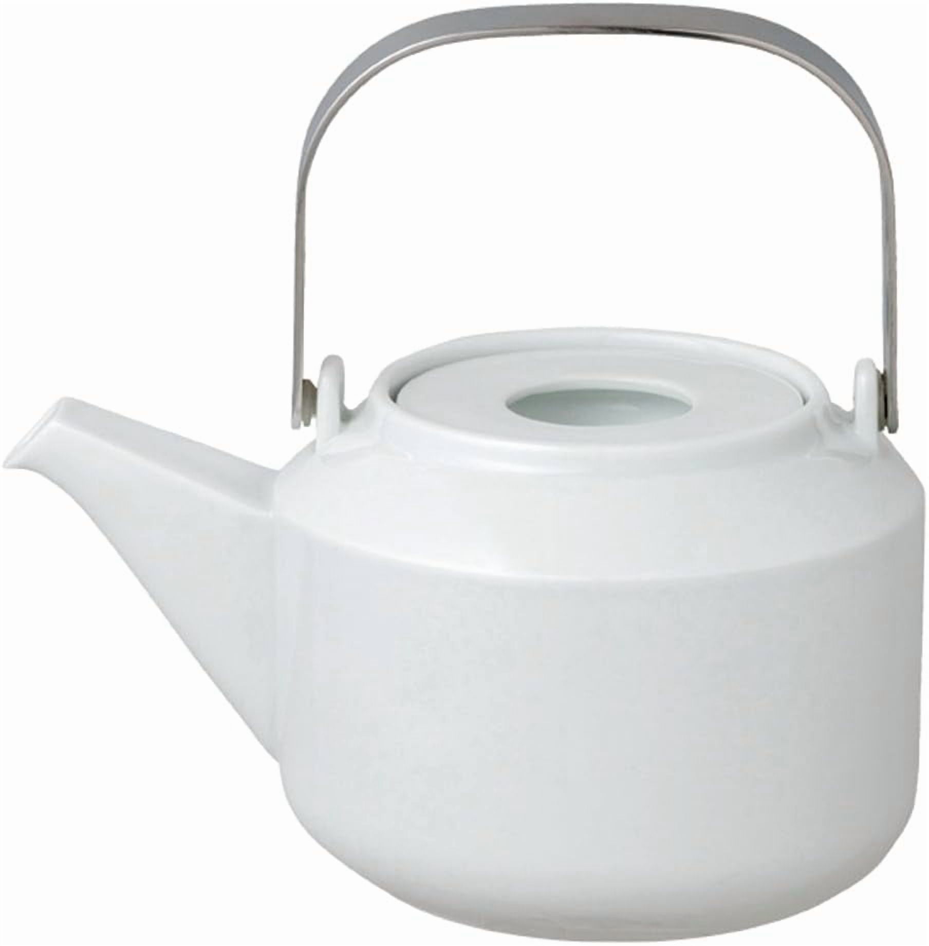 KINTO LT 21232 Teapot 21232 20.2 fl oz (600 ml), White with Strainer ...