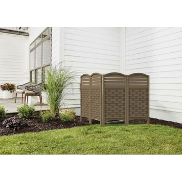 Enclo Highland Lattice Outdoor No Dig Privacy Screen Enclosure for ...