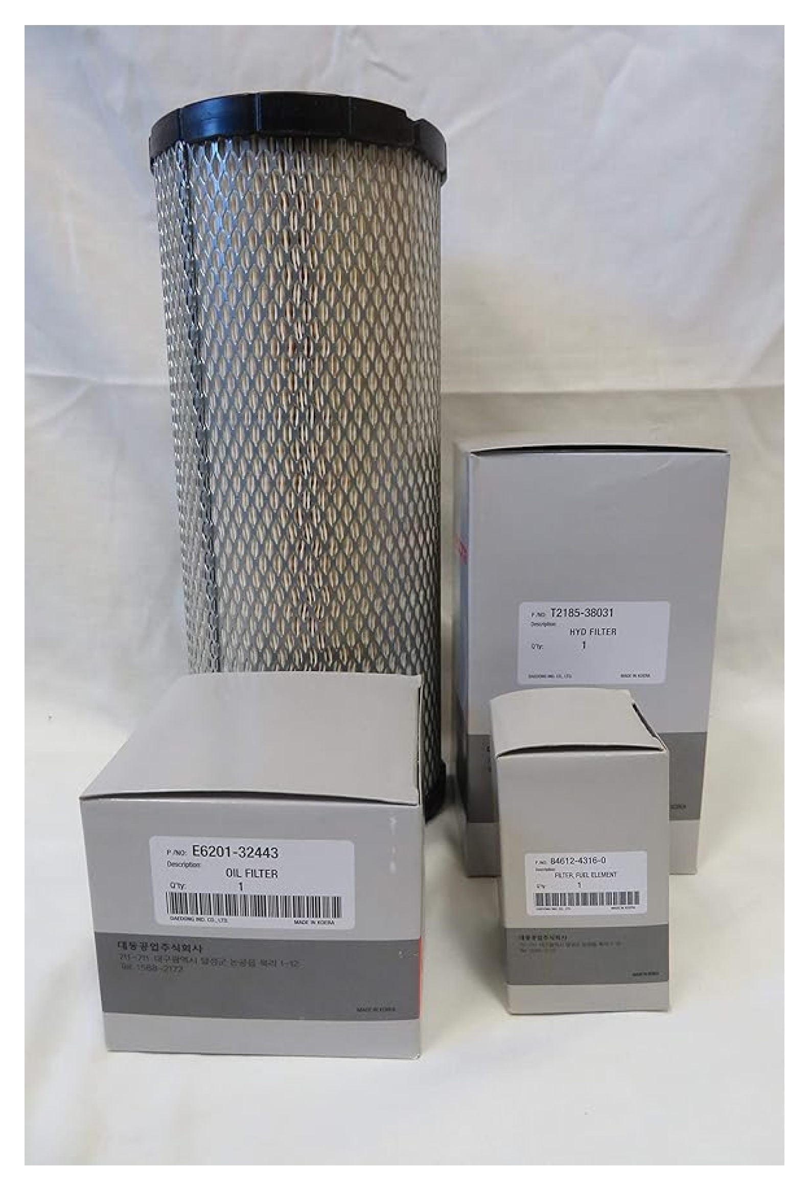 KIOTI CK25 CK27 CK30 CK35 Tractor Filter Kit - Gear Drive Maintenance - Air, Fuel, Oil ...