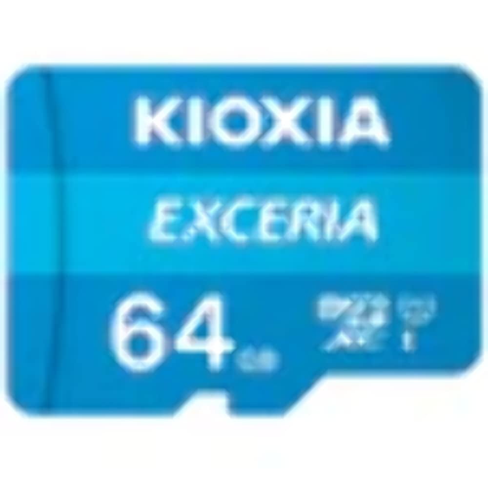 KIOXIA 64GB EXCERIA microSD Memory Card U1 Class 10 100MB/s Max Read Speed, Full HD Video Recor ...
