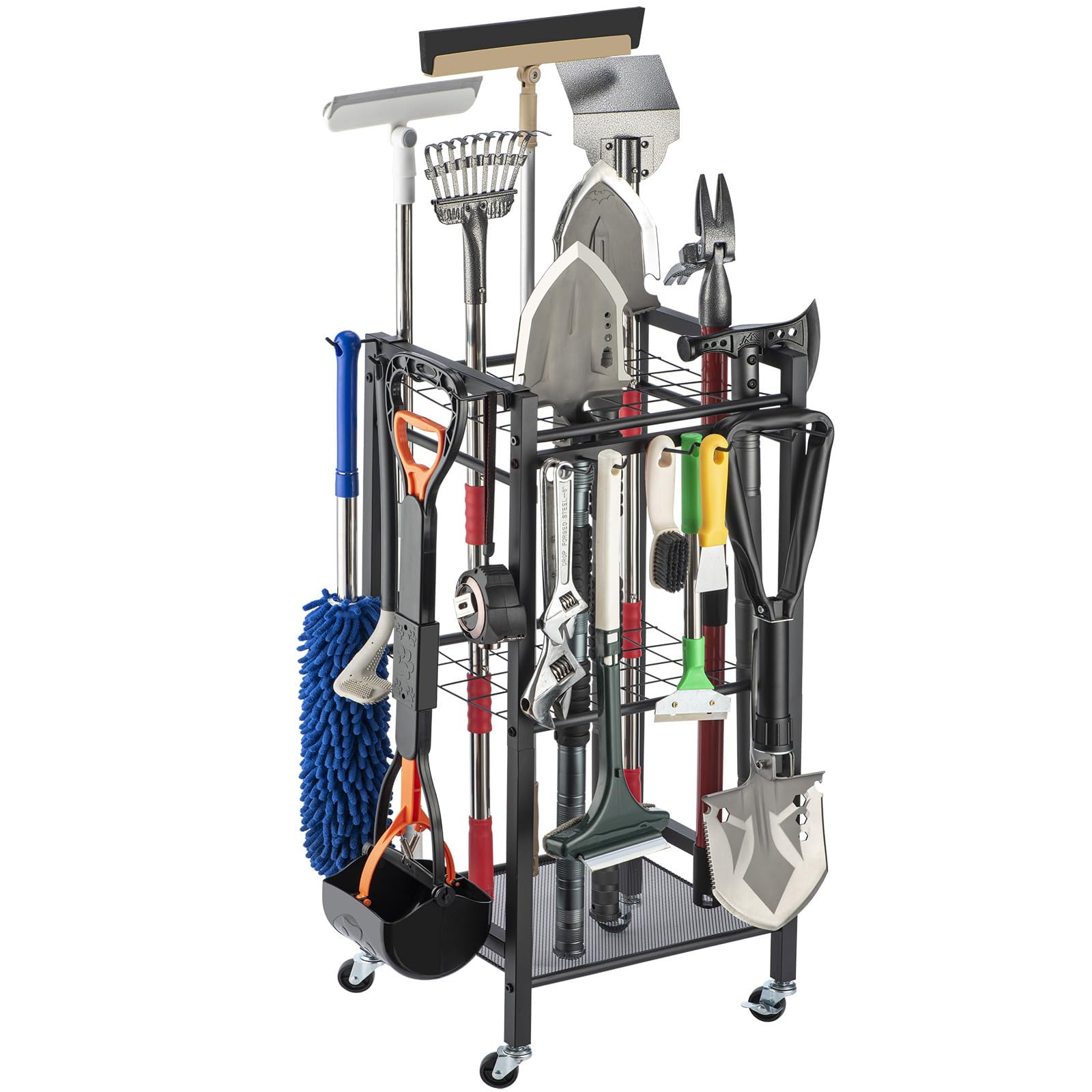 KIPHCA Garden Tool Organizer- 3 Tier Garage Storage and Organization ...