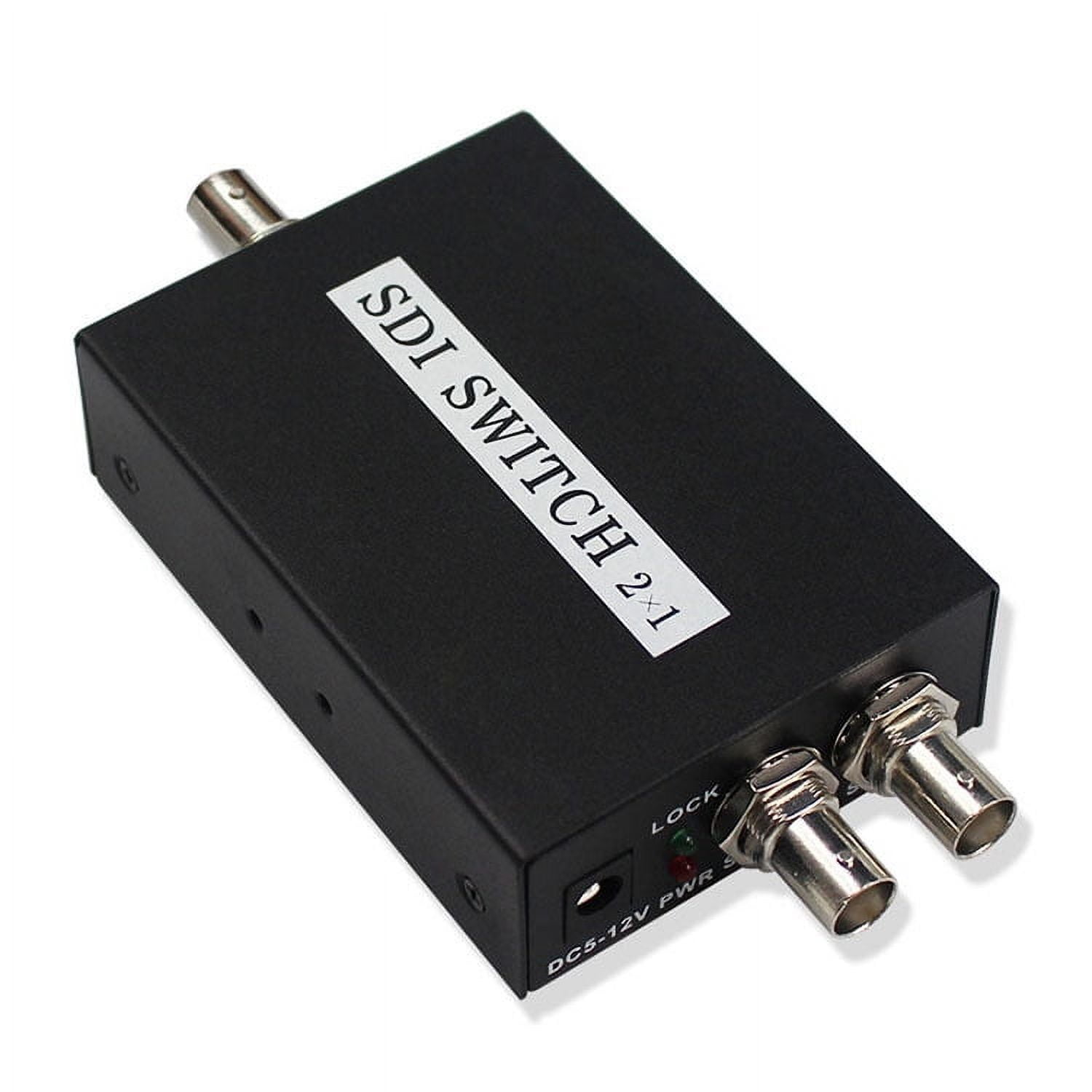 KIPLINK 2x1 SDI Switcher, SD/HD/3G-SDI, Auto Switching, with Remote ...