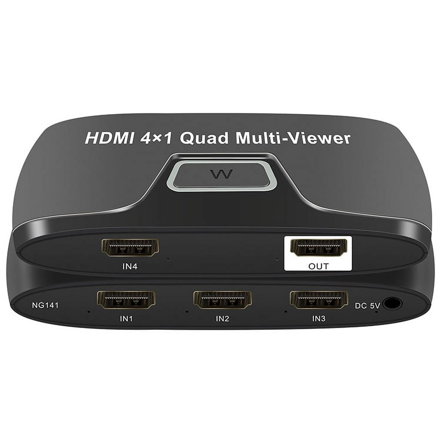 KIPLINK 4x1 HDMI Multi-Viewer/Seamless Switcher, 4K Supported, 4 Input 1 Output, Multiple ...