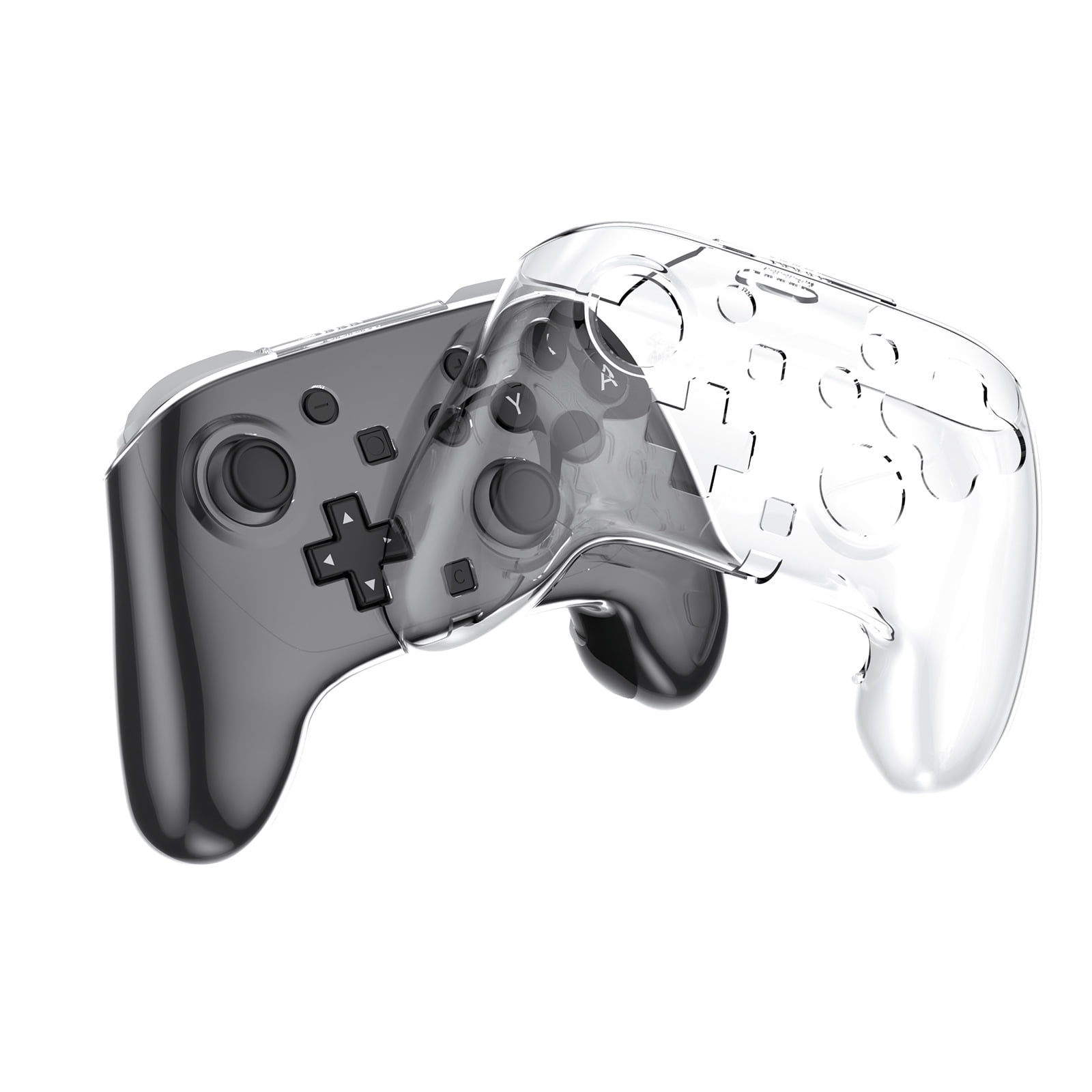 KIPLINK Clear Crystal Hard Protective Case for Nintendo Switch 2 Pro Controller - Transparent PC ...