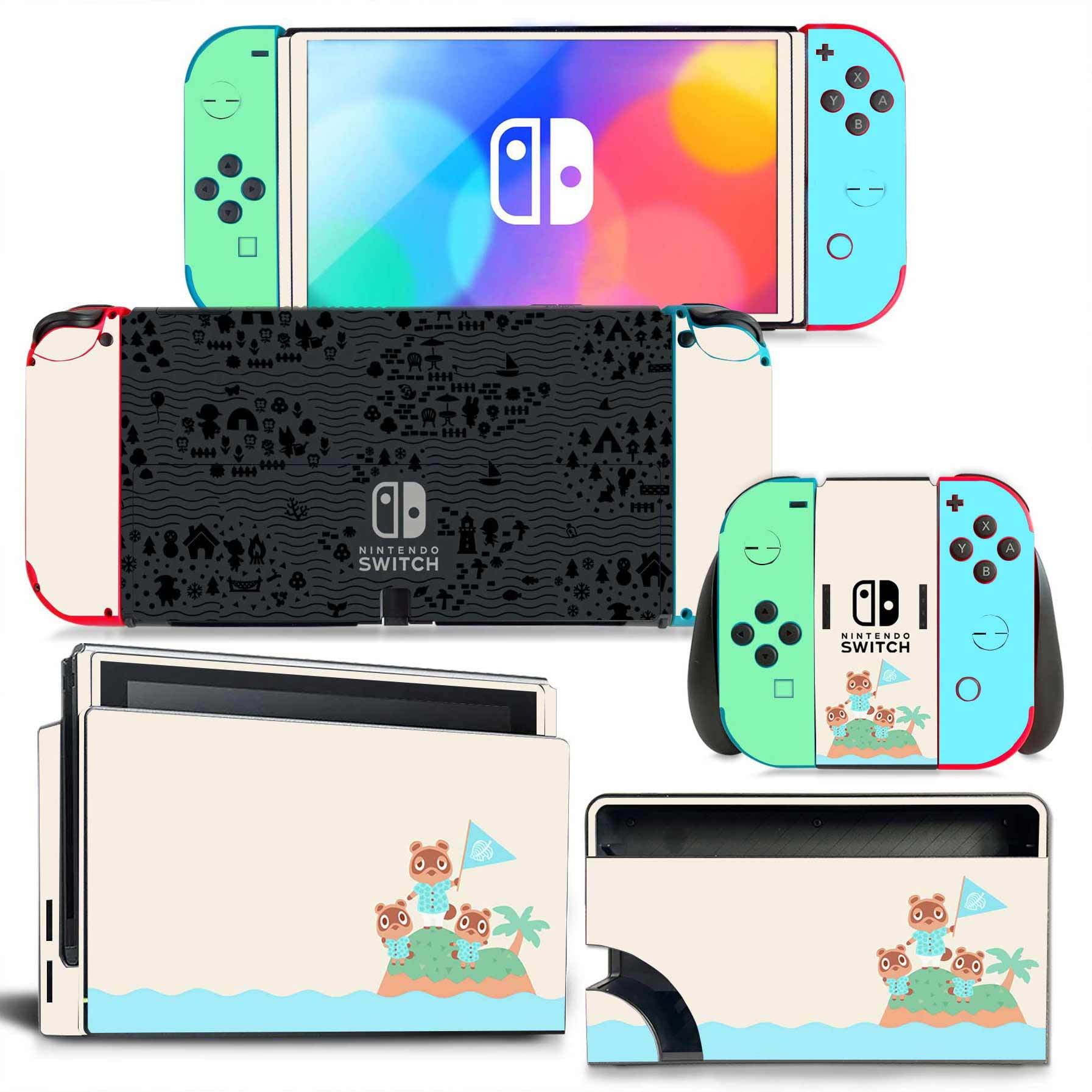 KIPLINK Nintendo Switch OLED Skin Decal – Full Body Vinyl Cover, Anti ...