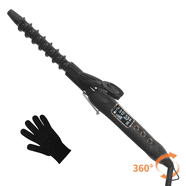 Ustar 3 Barrel Curling Iron Wand, Ceramic Crimper Curlers, 25mm 1 inch ...