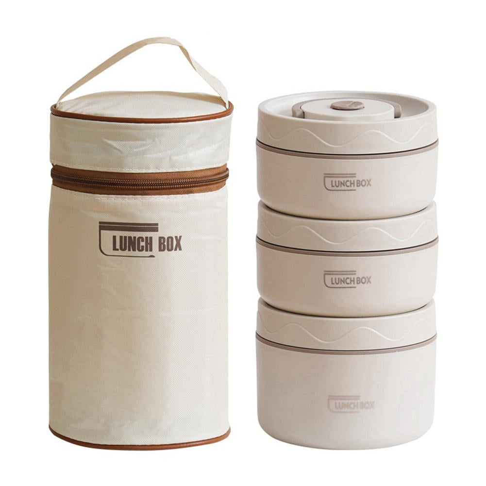 KIPPI Round Portable Insulated Lunch Box Thermal Bag for Lunch Picnic ...