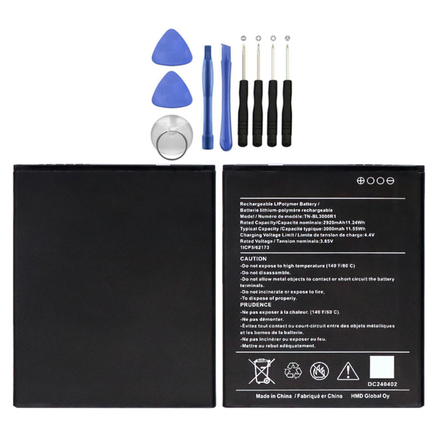 KIQ 3.85V 2920mAh Li-Ion Replacement Battery Compatible with Nokia C100 ...