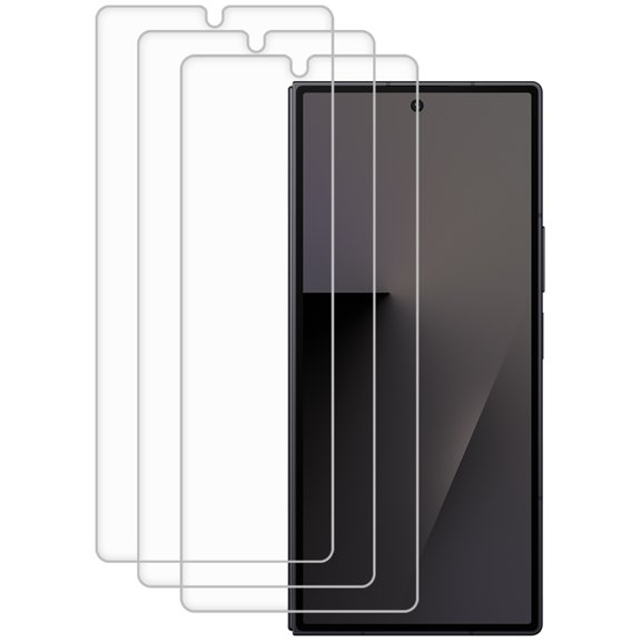 KIQ 3 Pack CLEAR Flexible Hydrogel Film FULL Edge to Edge Cover Screen ...