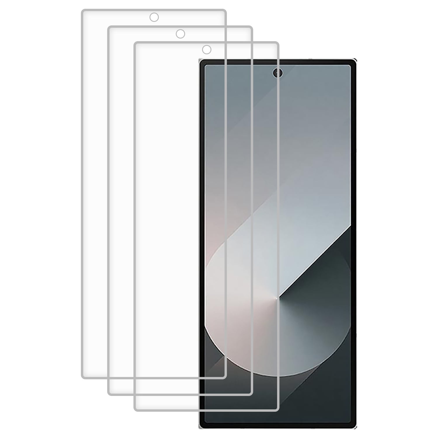 KIQ 3 Pack CLEAR Flexible Hydrogel Film FULL Edge to Edge Cover Screen ...