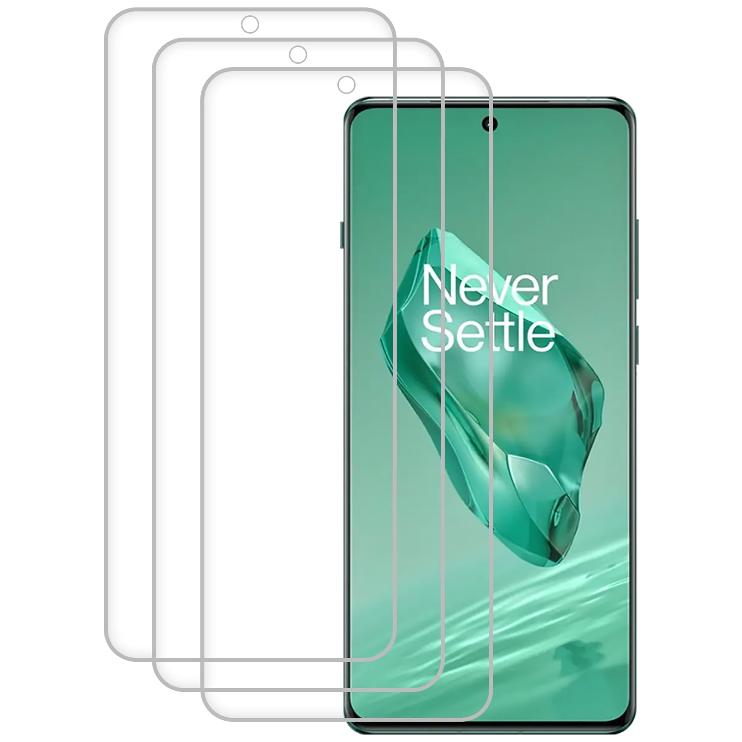 KIQ 3 Pack CLEAR Flexible Hydrogel Film FULL Edge to Edge Cover Screen ...
