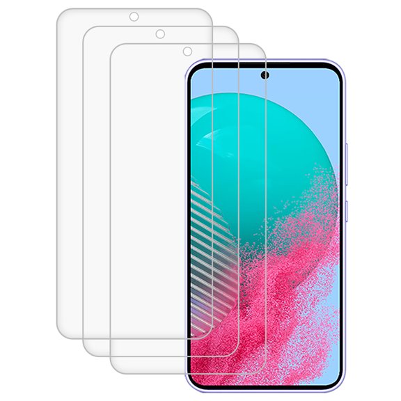 KIQ 3 Pack CLEAR Flexible Hydrogel Film FULL Edge to Edge Cover Screen ...