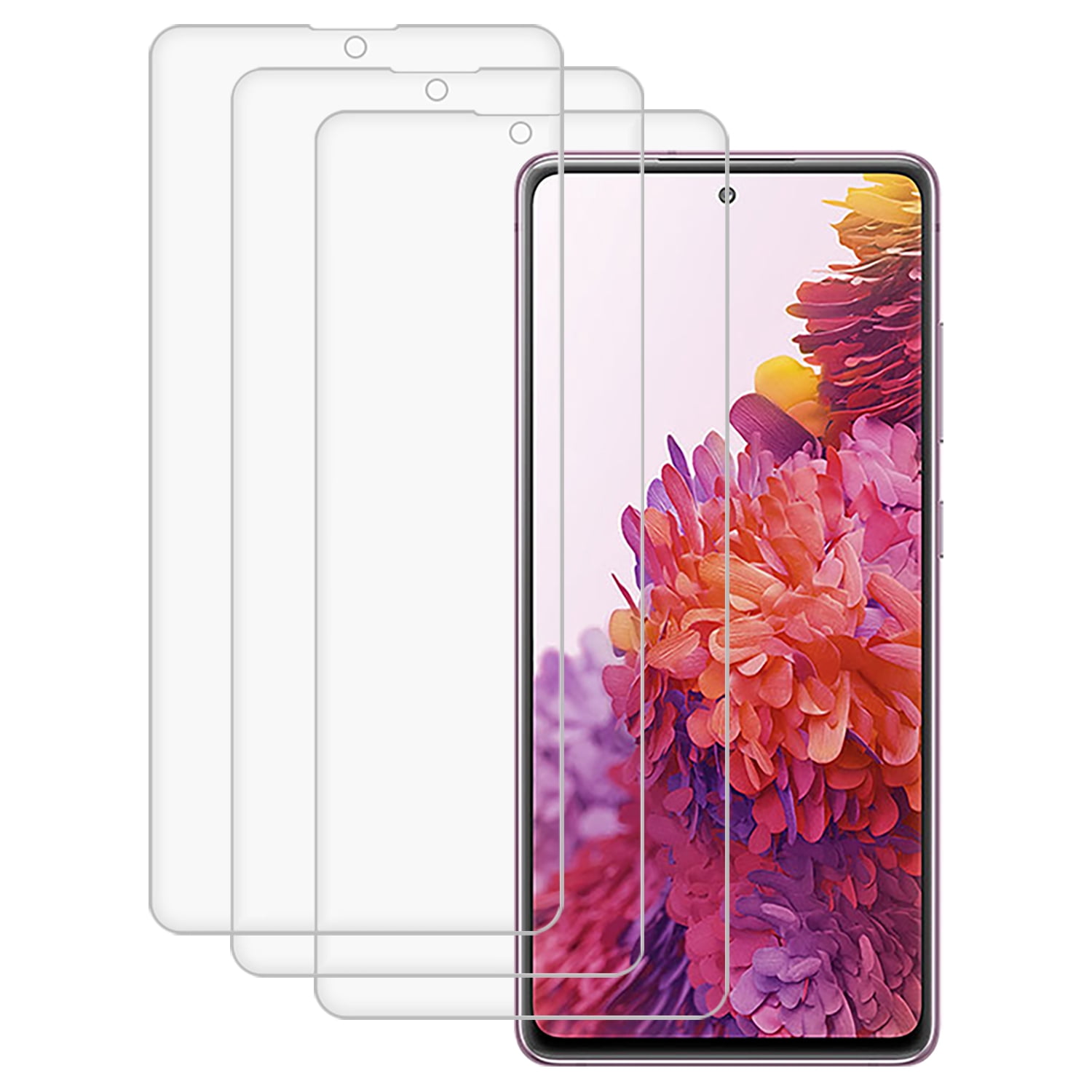 KIQ 3 Pack CLEAR Flexible Hydrogel Film FULL Edge to Edge Cover Screen ...