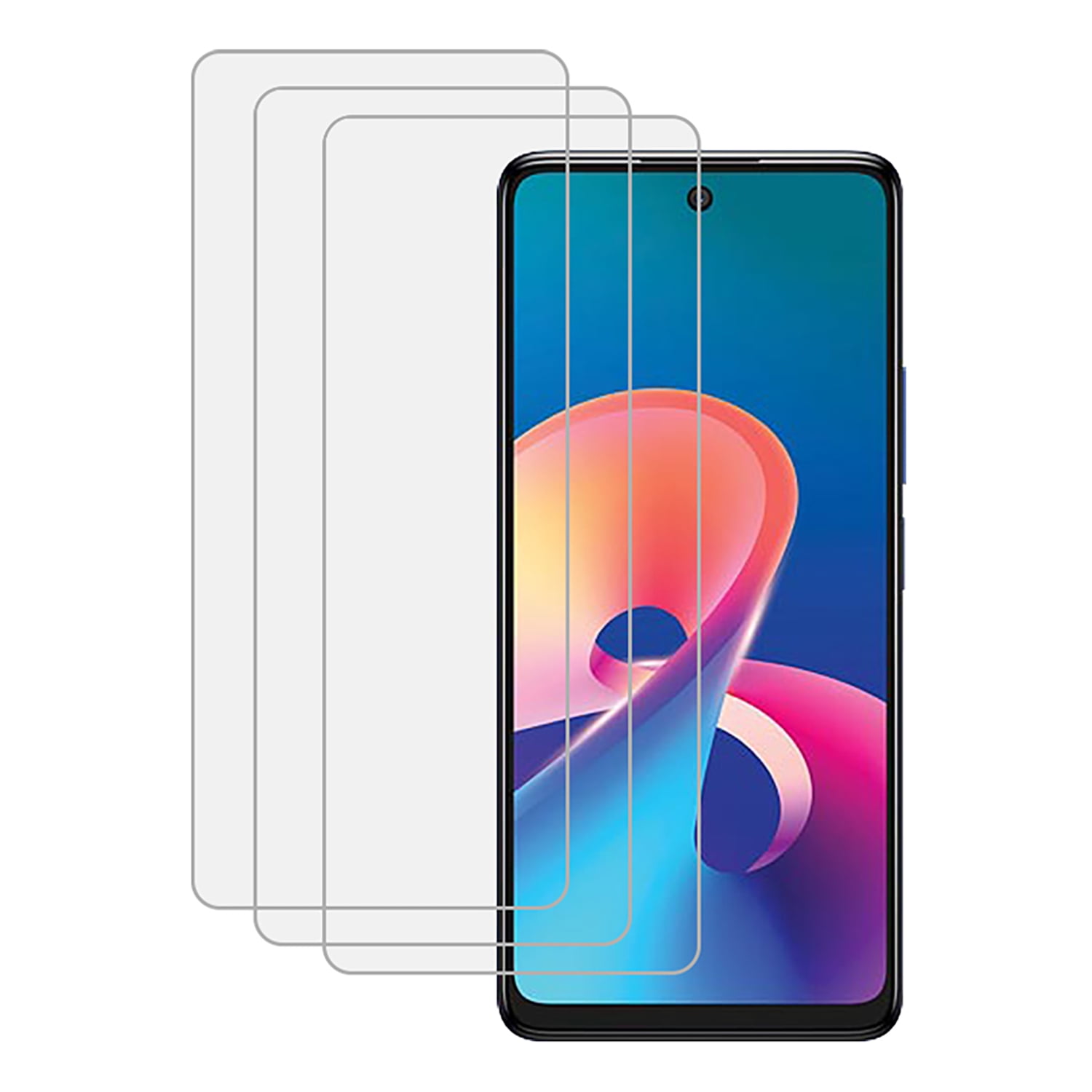 KIQ 3 Pack Regular Tempered Glass for TCL 50 XE - Walmart.com