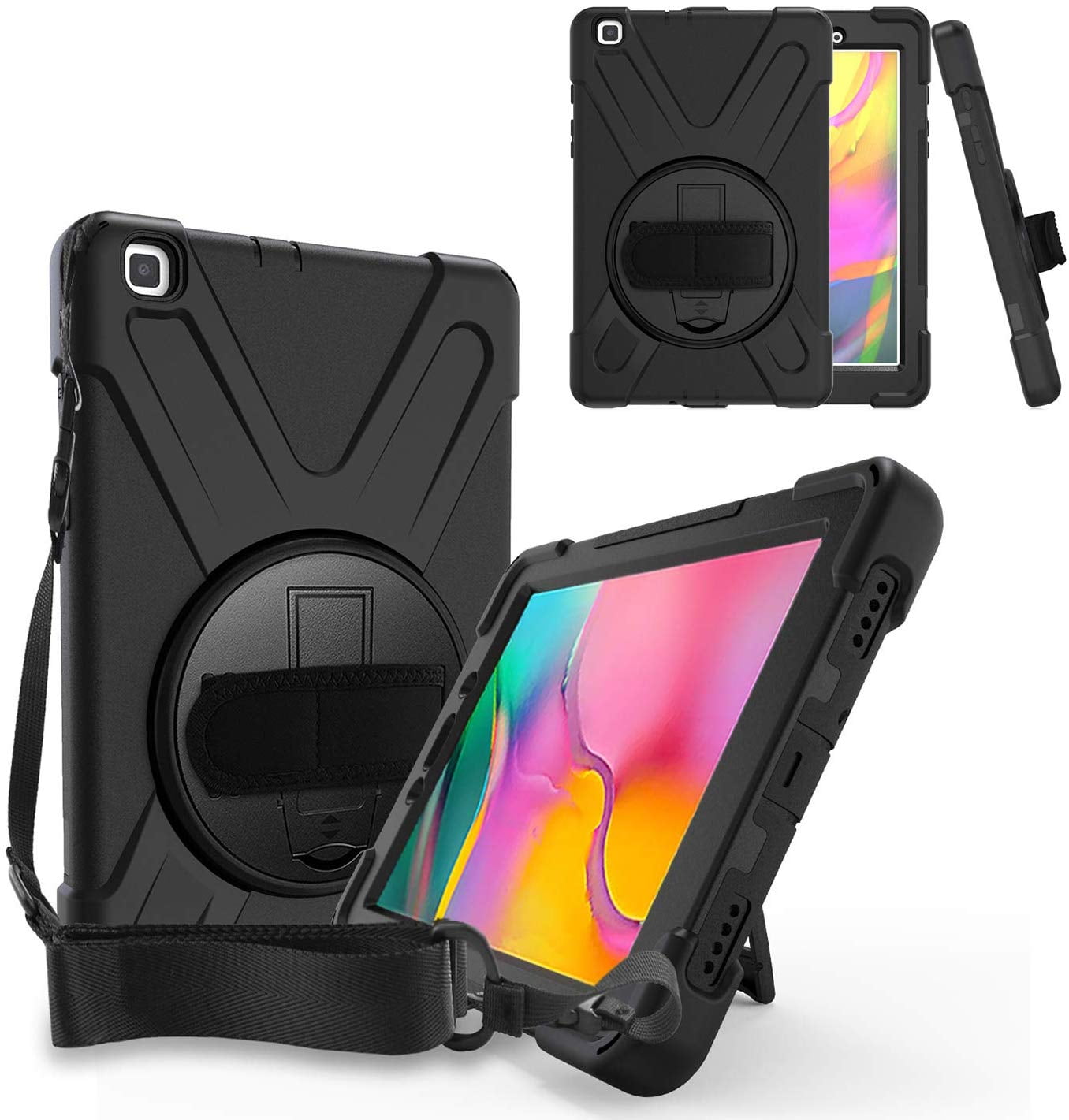 KIQ Galaxy Tab A 8.0 2019 Case, P200/P205 Heavy Duty Rugged Impact Drop ...