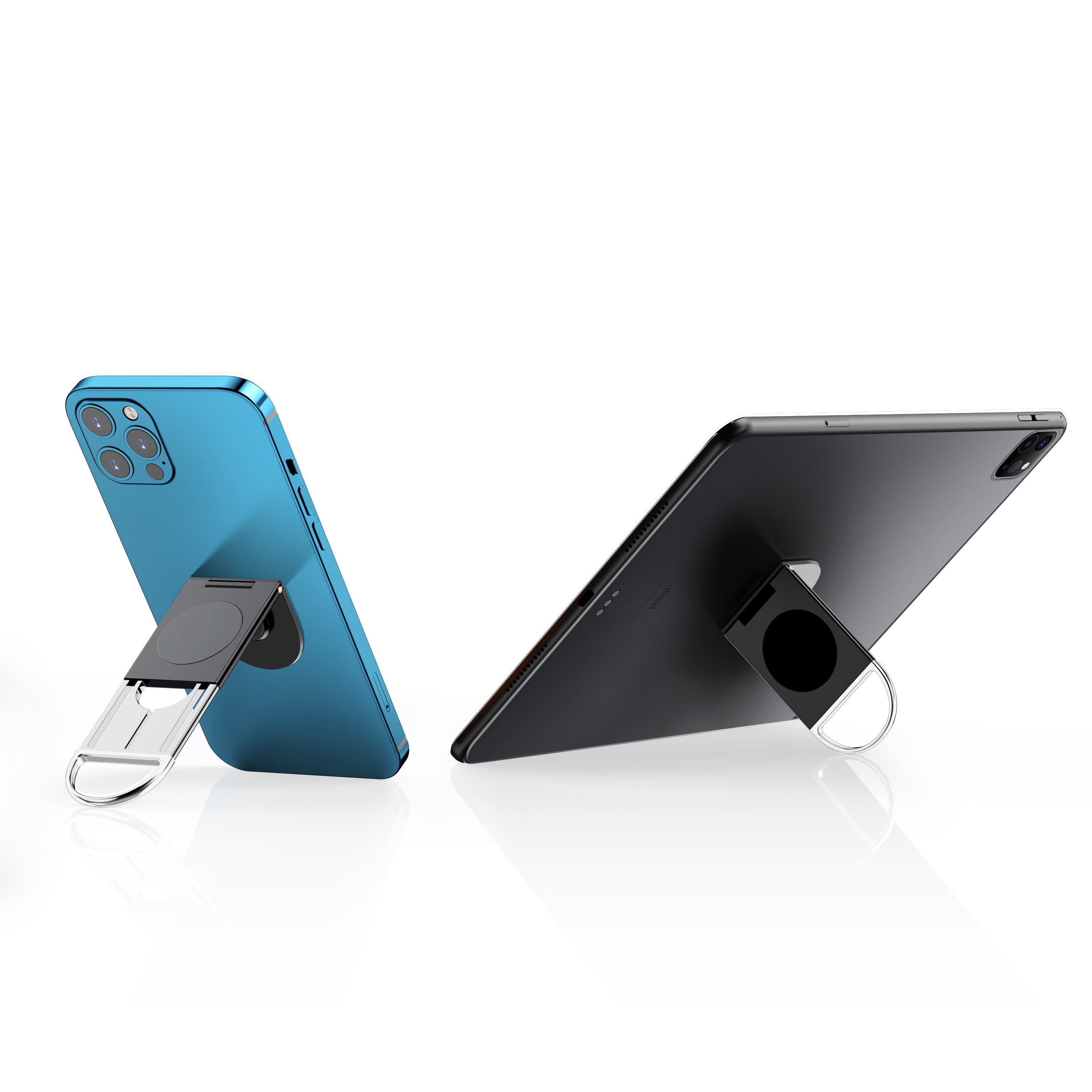 KIQ Premium Universal Magnetic Kickstand with Folding Bracket [Silver ...