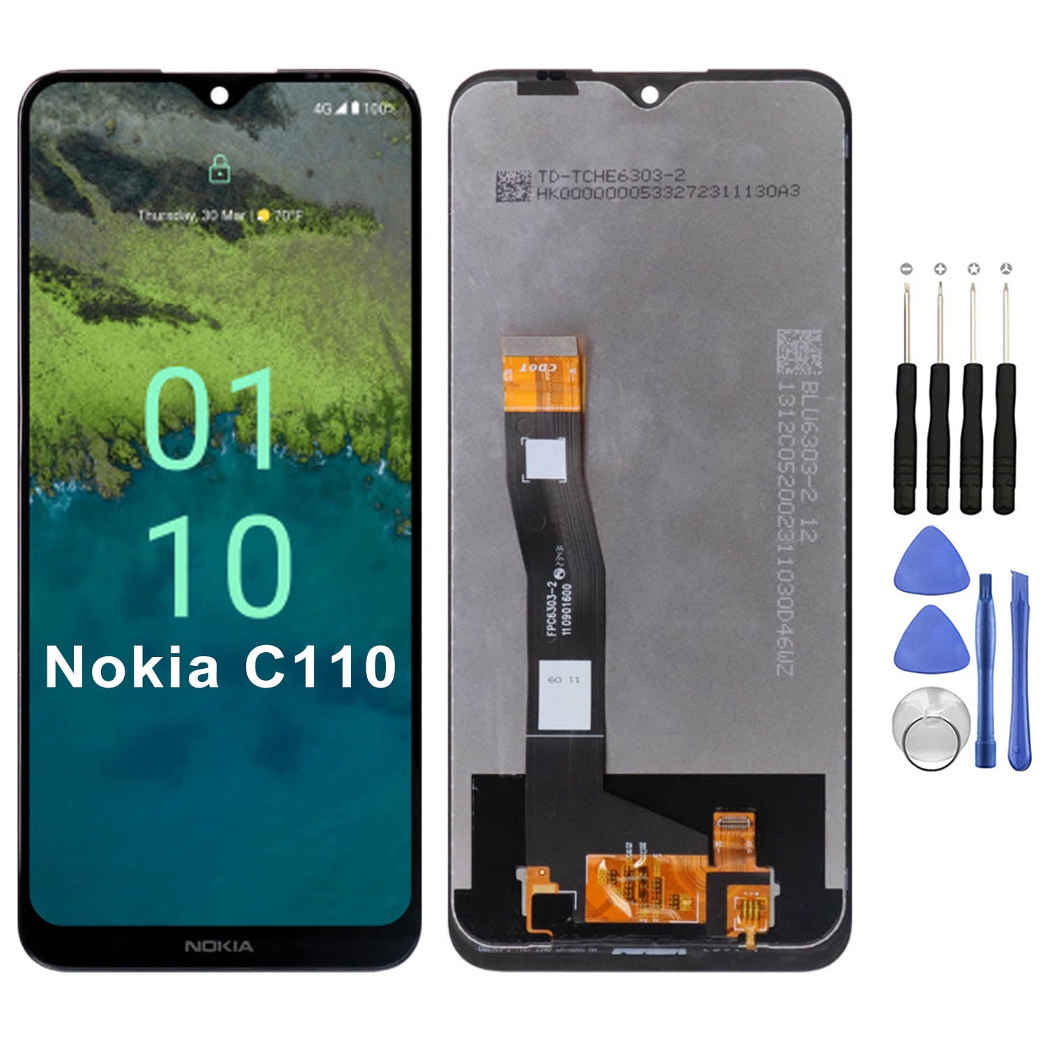 KIQ Replacement LCD Screen Full Assembly with Digitizer Compatible with ...