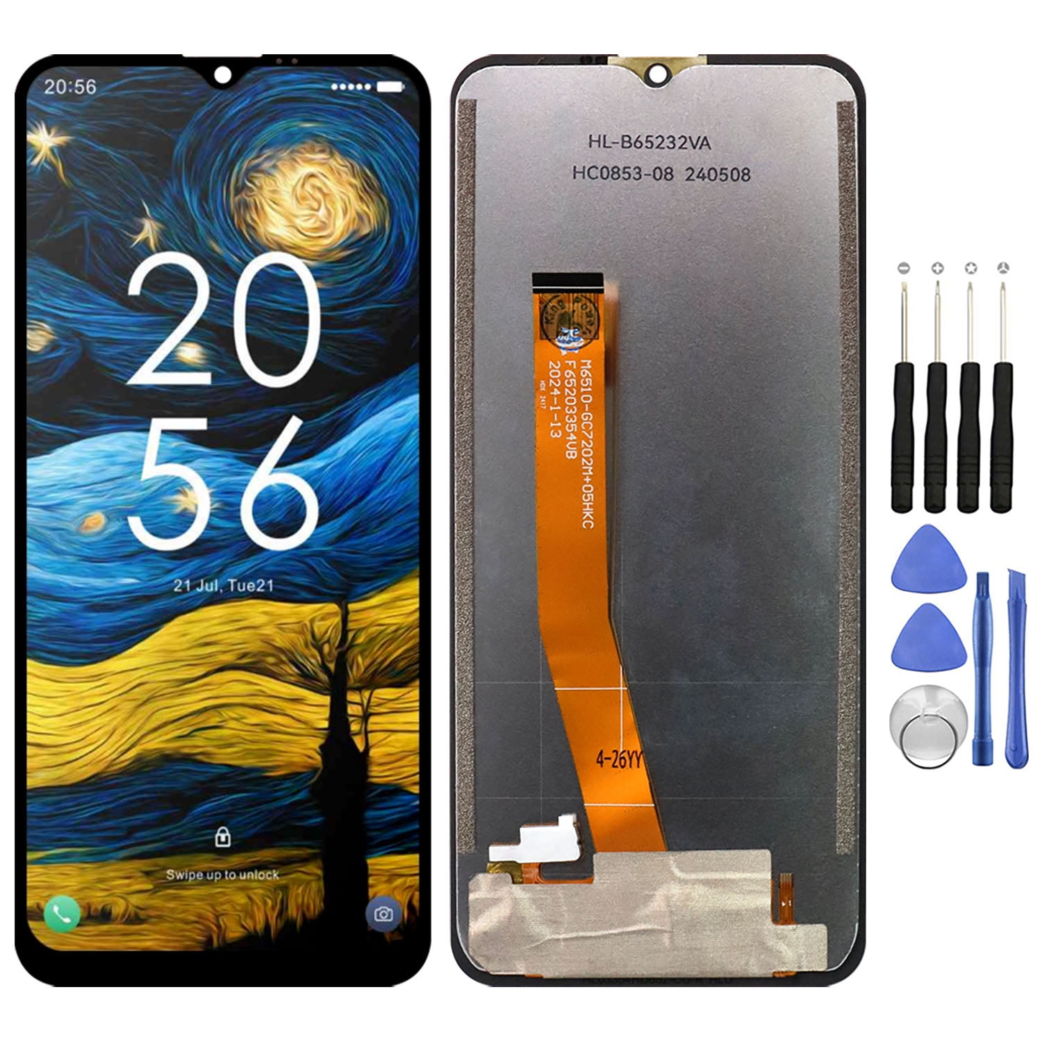 KIQ Replacement LCD Screen Full Assembly with Digitizer Compatible with ...