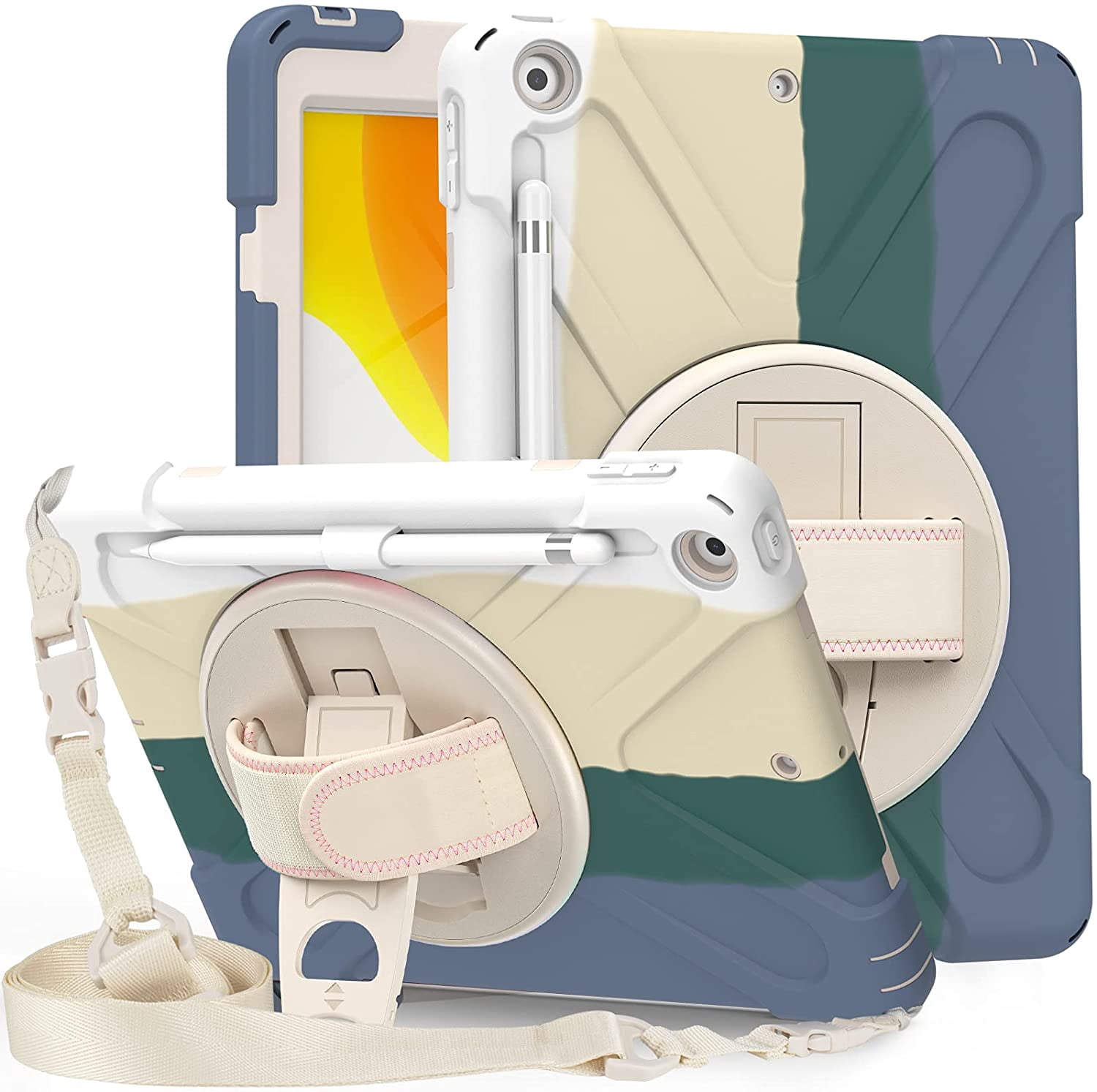 KIQ Shield iPad 9th Generation Case 10.2 2021, Heavy Duty Kids Case 360 ...