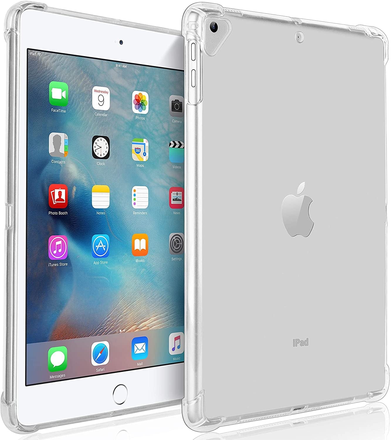 KIQ Transparent TPU Slim Case for iPad 5th and 6th Generation 9.7 Inch ...