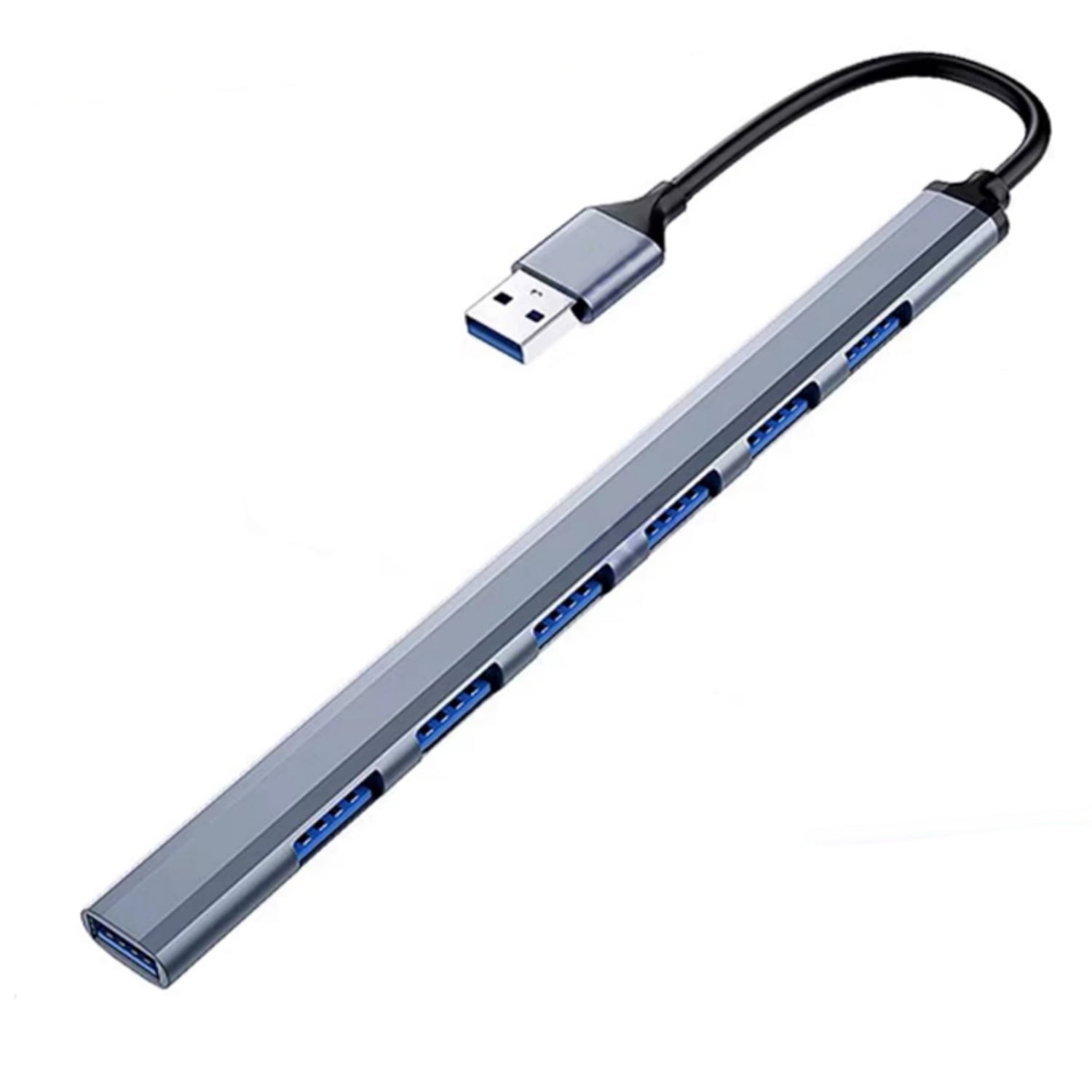 KIQ USB 3.0 Hub Splitter With 7 Port USB 3.0 and 0.65 ft Extended Cable ...