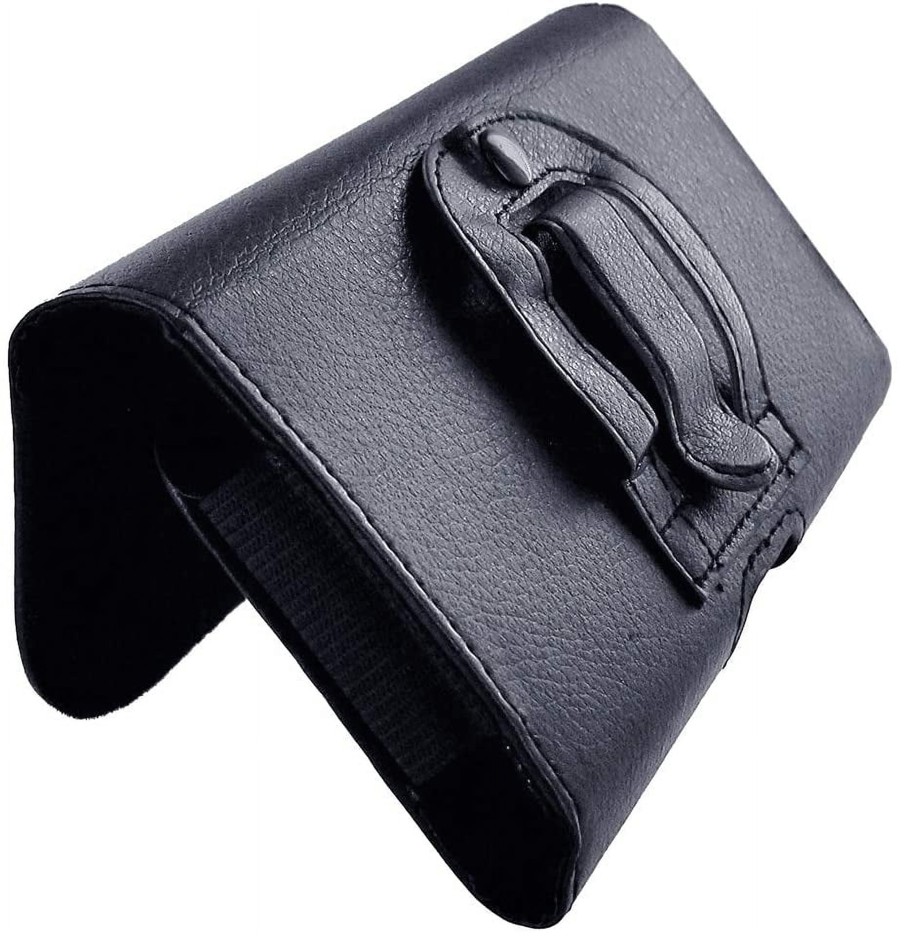 KIQ Universal PU Leather Case Holster Belt Case with Built-in Belt-Loop ...