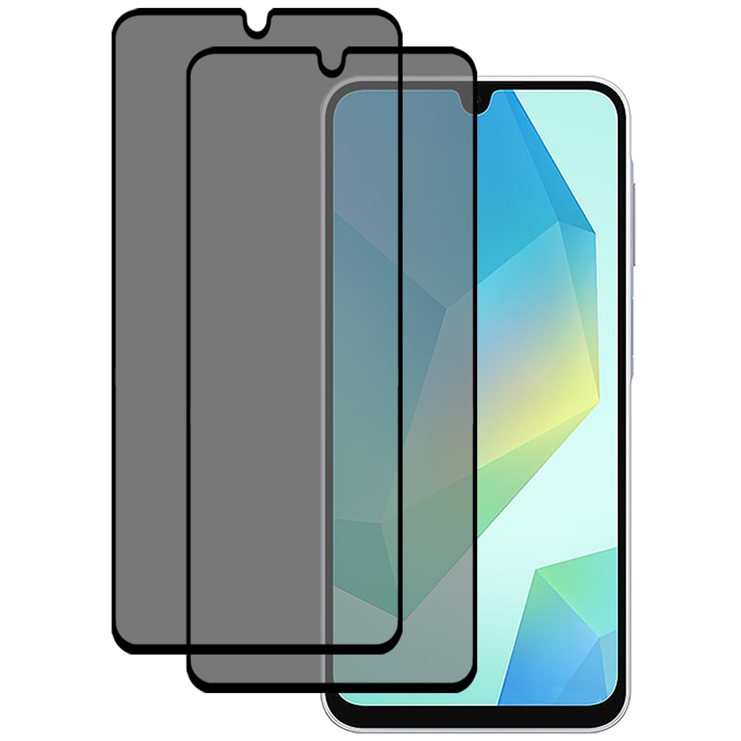 KIQ for Samsung Galaxy A16 5G 2-Pack Privacy Tempered Glass Screen ...