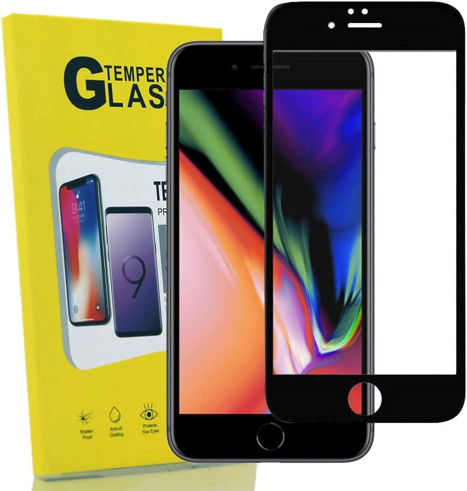 KIQ iPhone 7+ 8+ Tempered Glass Screen Protector, Impact Drop Anti ...