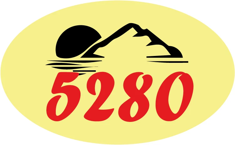 KIRA 5280 Black & Red Mountain Car Bumper Sticker Decal Gift for you ...