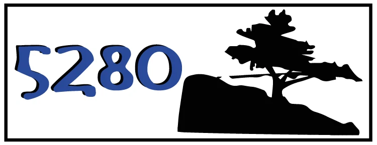 KIRA 5280 Mountains Rectangle Blue Car Bumper Sticker Decal Gift for ...