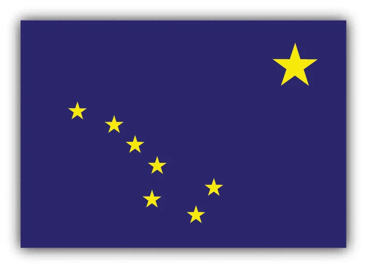 KIRA Alaska State Flag Car Bumper Sticker Decal Gift for you ...