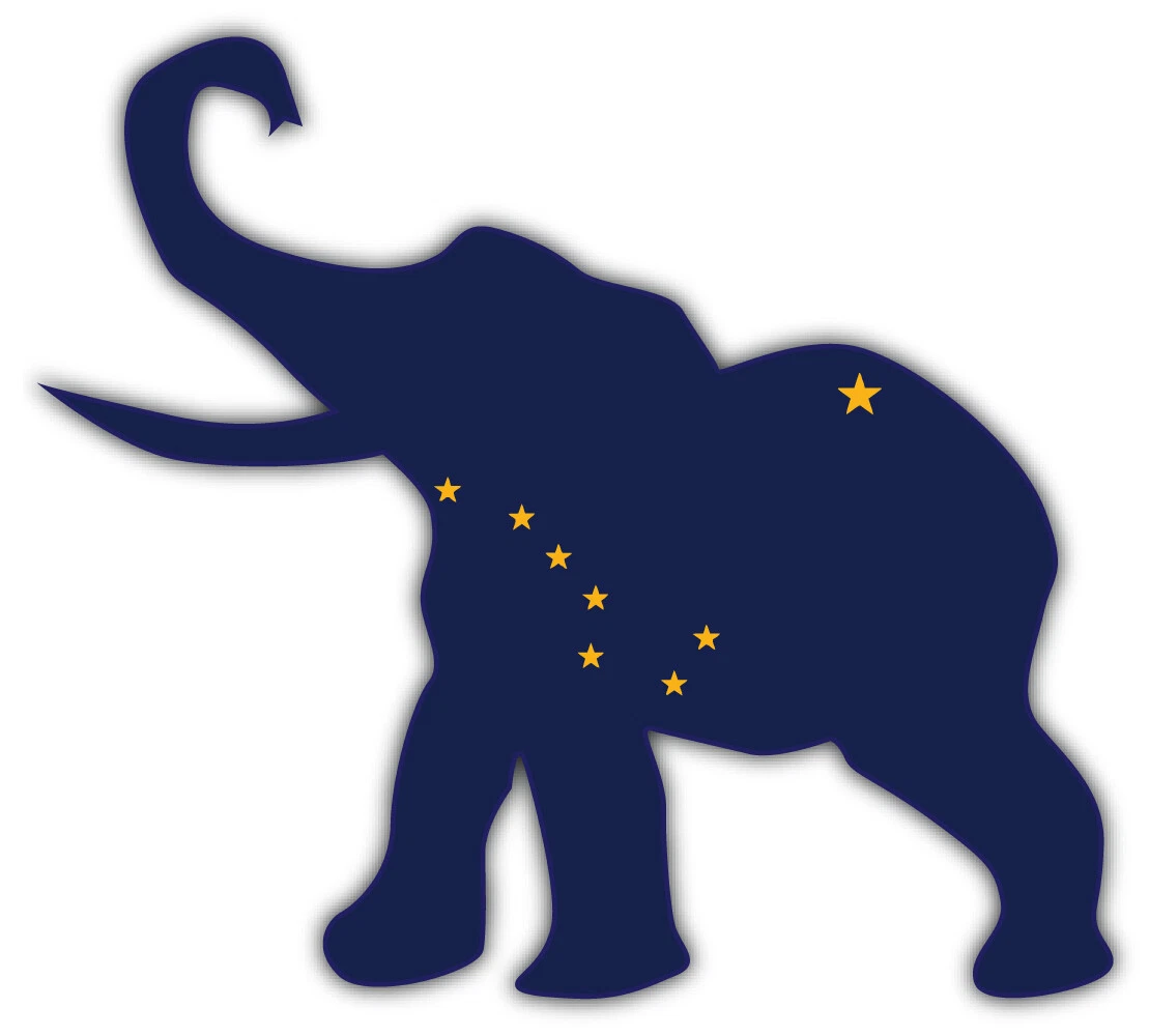 KIRA Alaska USA State Elephant Car Bumper Sticker Decal Gift for you ...