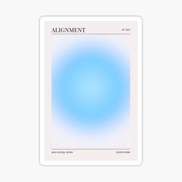KIRA Alignment Blue Aura Sticker Gift for you - Decorative Laptop ...