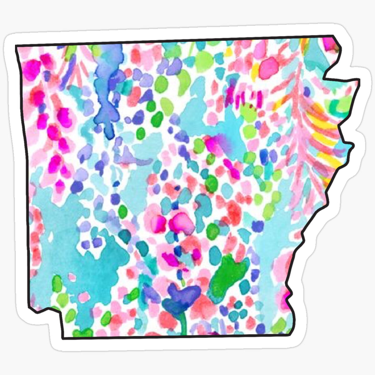 KIRA Ar Lilly Pulitizer Sticker Birthday Gifts - Decorative Laptop, Phone Stickers, Waterproof ...