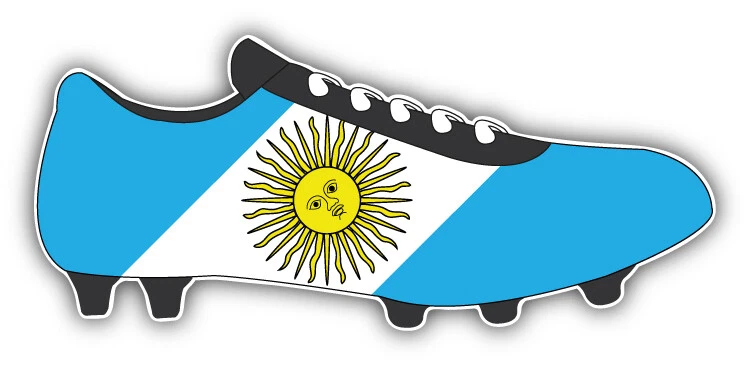 KIRA Argentina Flag Soccer Cleats Car Bumper Sticker Decal Gift for you ...