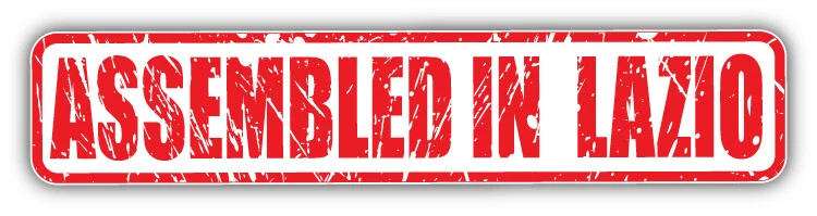 KIRA Assembled In Lazio Grunge Travel Stamp Car Bumper Sticker Decal ...