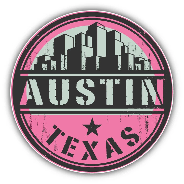 KIRA Austin City USA Grunge Label Car Bumper Sticker Decal Gift for you ...