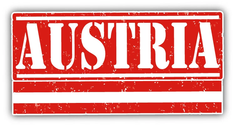 KIRA Austria Grunge Travel Stamp Car Bumper Sticker Decal Gift for you ...