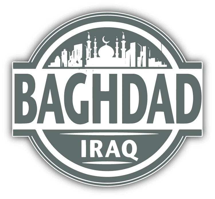 KIRA Baghdad Iraq Skyline Label Car Bumper Sticker Decal Gift for you ...