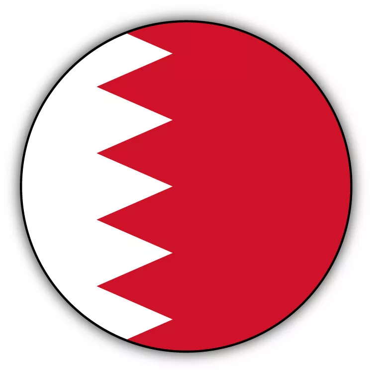 KIRA Bahrain Round Flag Car Bumper Sticker Decal Gift for you ...
