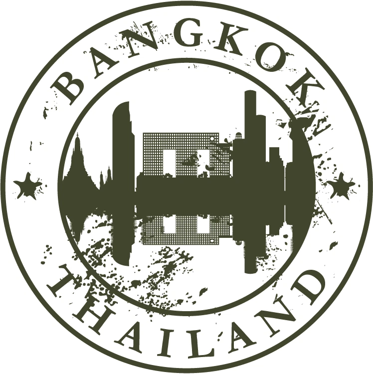 KIRA Bangkok Thailand Travel Retro Rubber Stamp Car Bumper Sticker ...