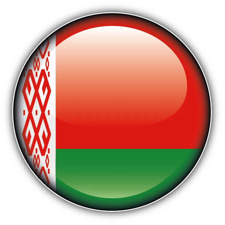 KIRA Belarus Map Flag Glossy Label Car Bumper Sticker Decal Gift for ...