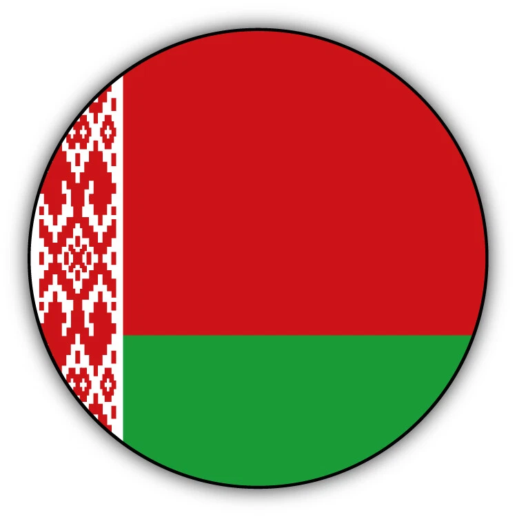 KIRA Belarus Round Flag Car Bumper Sticker Decal Gift for you ...