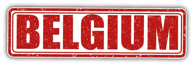 KIRA Belgium Grunge Stamp Car Bumper Sticker Decal Gift for you ...