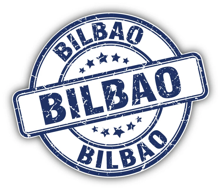 KIRA Bilbao Grunge Travel Stamp Car Bumper Sticker Decal Gift for you ...