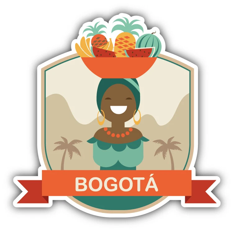 KIRA Bogota City Colombia Travel Label Badge Car Bumper Sticker Decal ...